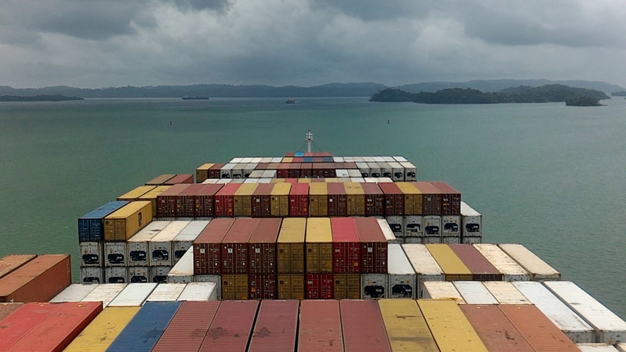 New Panama Canal Transit (full transit from Balboa to Cristobal) - YouTube