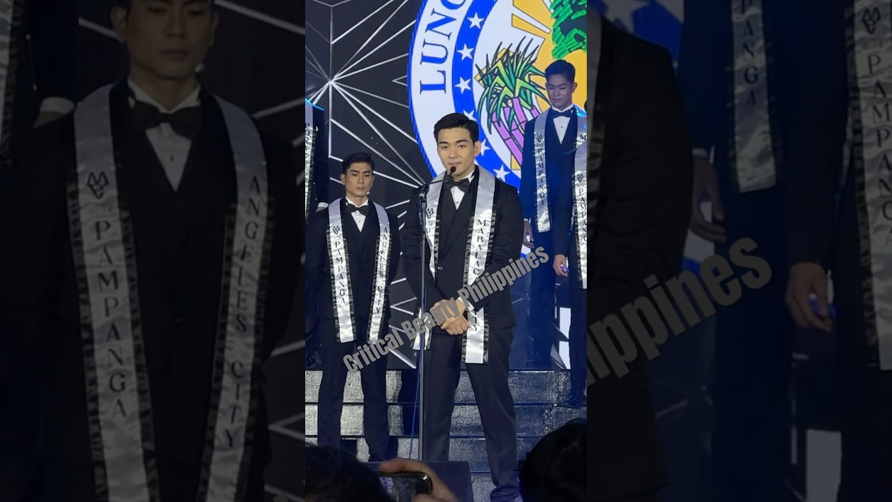 Mister Mabalacat Raven Renz Lansangan’s speech when he entered in Top11 ...