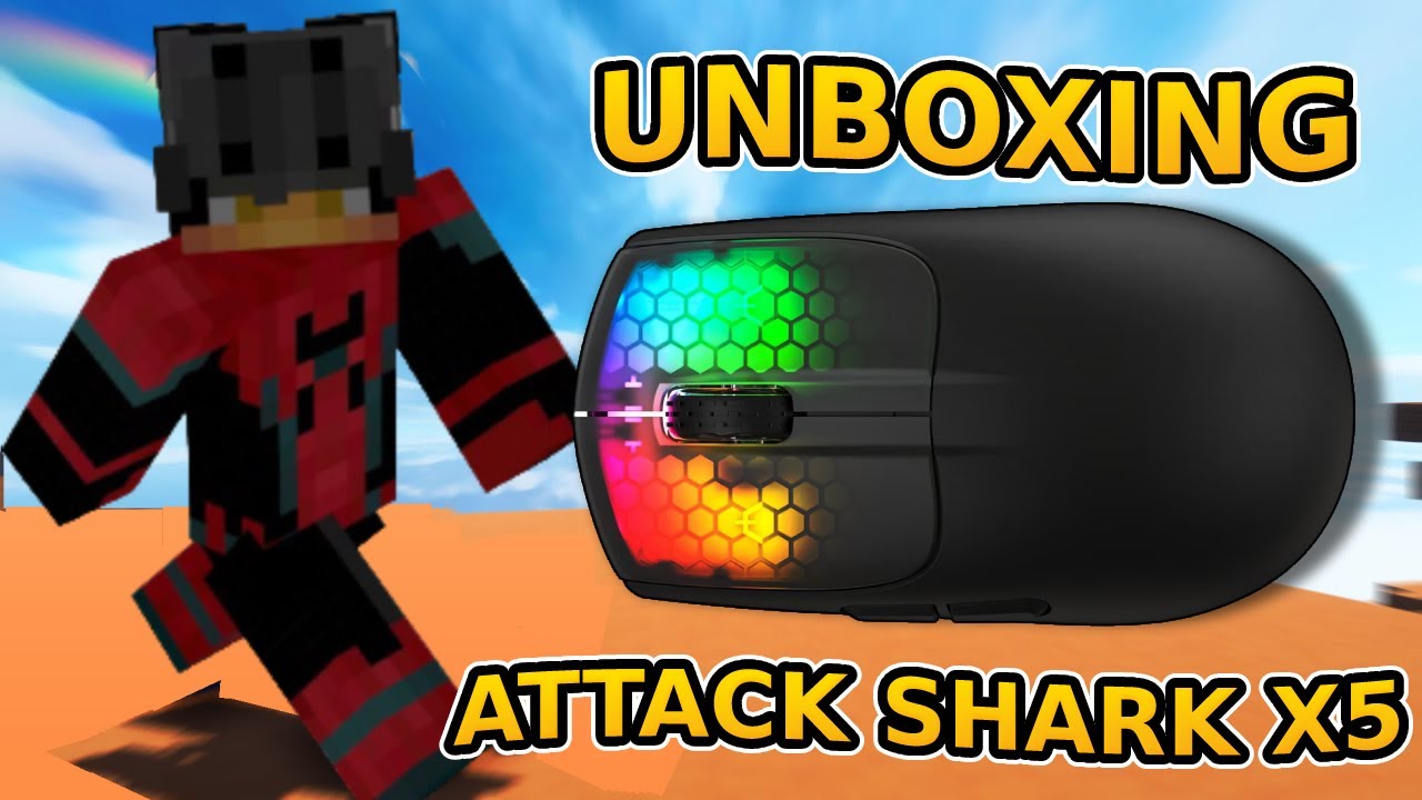 UNBOXING do MEU NOVO MOUSE! (Attack Shark X5 + Drag Click) - YouTube