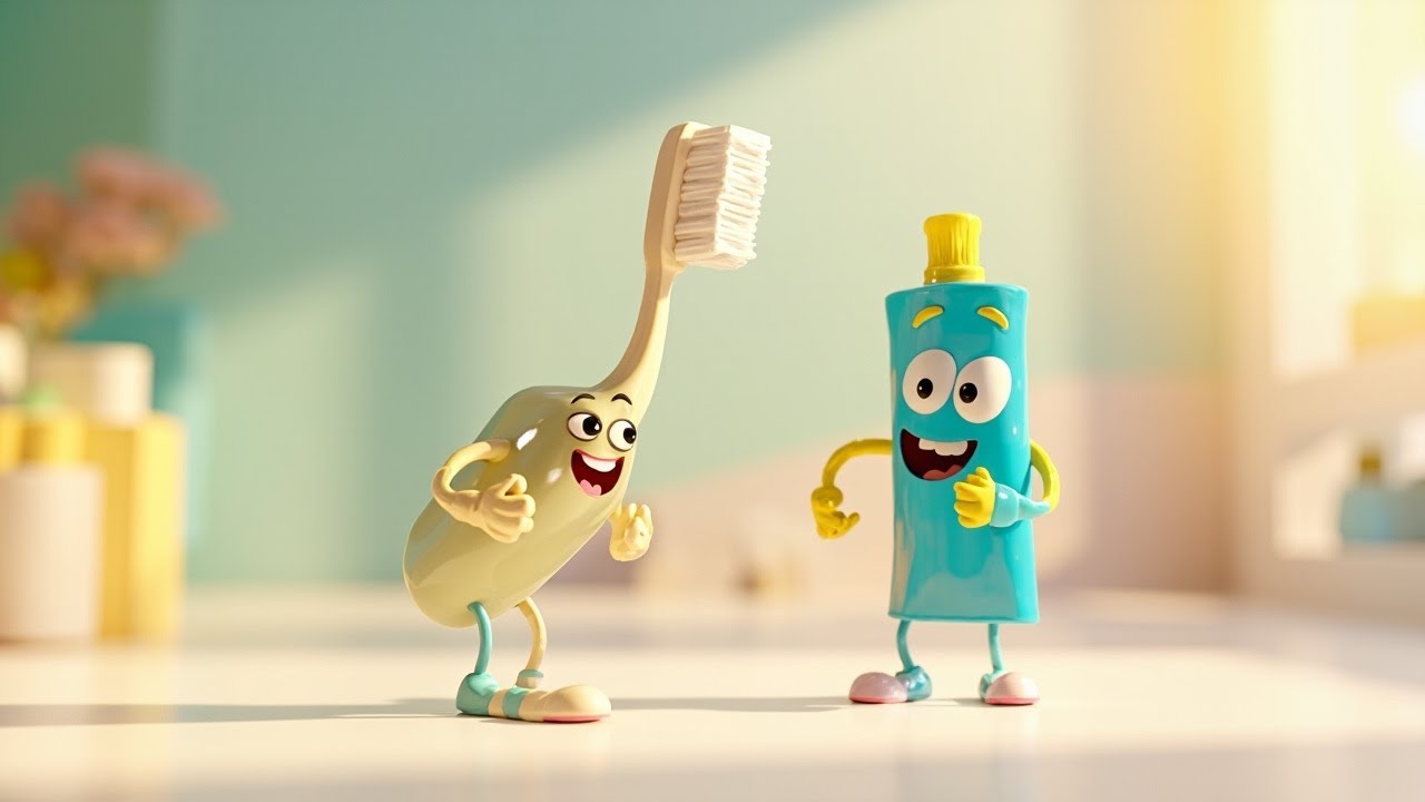 Brushing Teeth with a Dance | Learn Good Habits | PlumPanda Rhymes ...