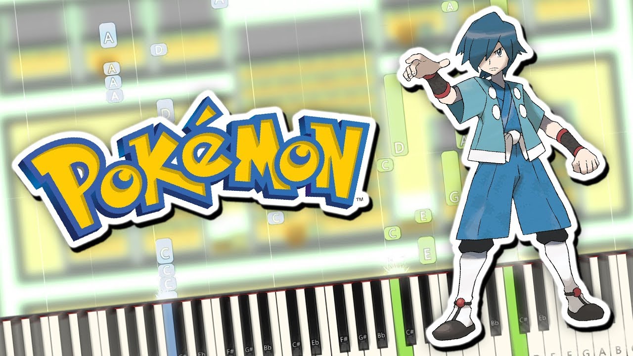 Pokemon Gold & Silver - Pokemon Gym Theme Piano Tutorial Synthesia ...
