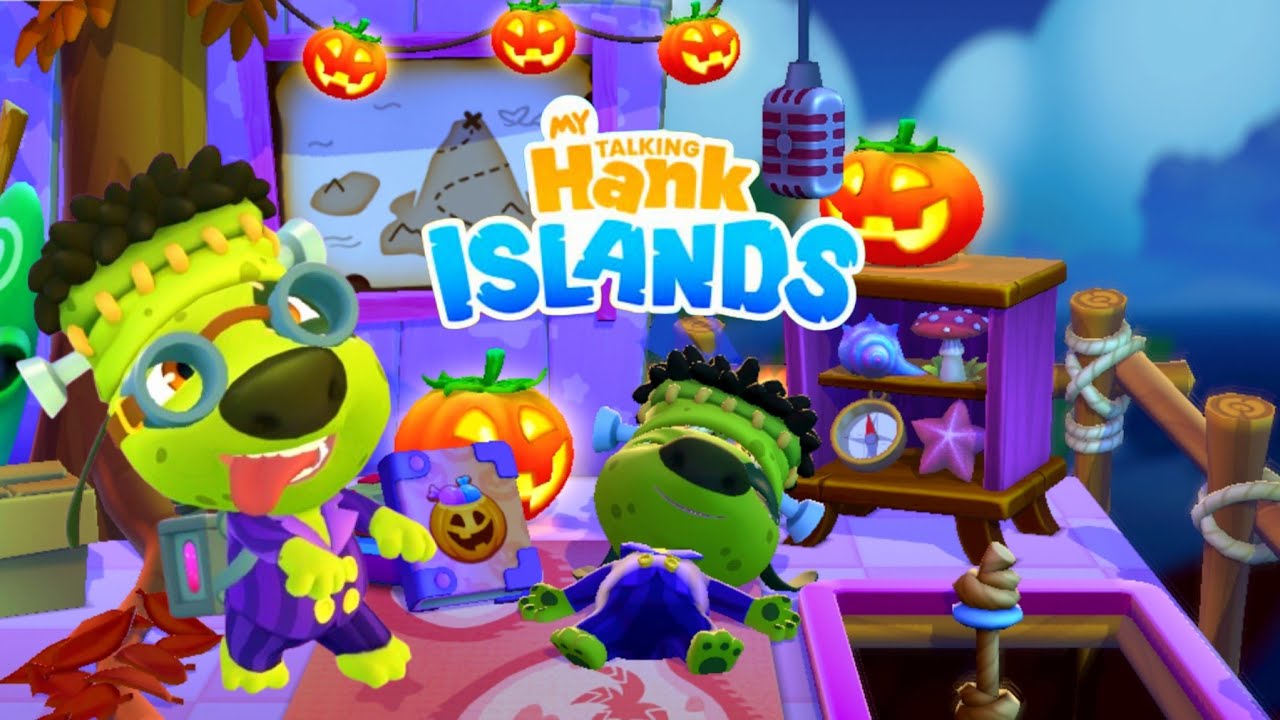 Ghosts vs Hank! Spooky Fun in My Talking Hank Islands Halloween Update ...