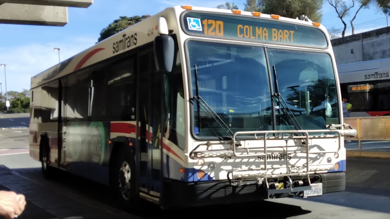 SamTrans 2009 Gillig BRT 40' #414 on Route 120 - YouTube