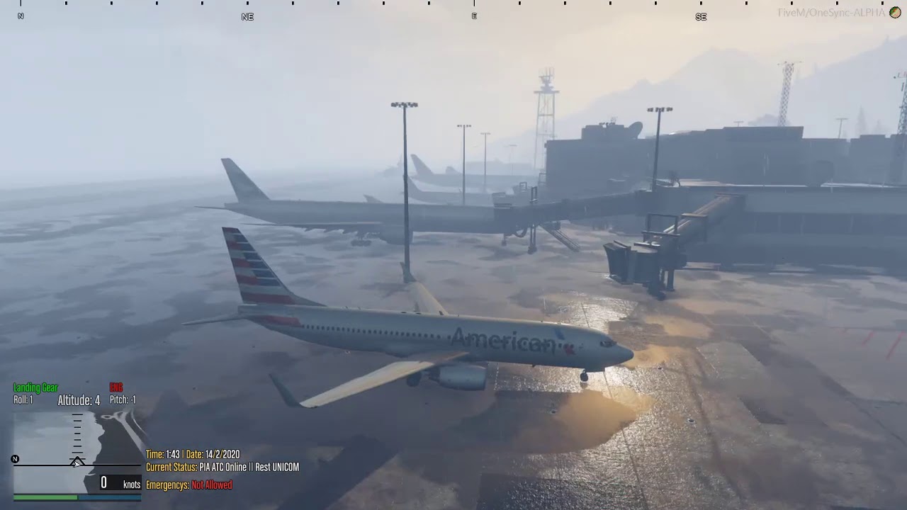 GTA Five M - airplane roleplay server - IFR flight to LSIA from PIA ...