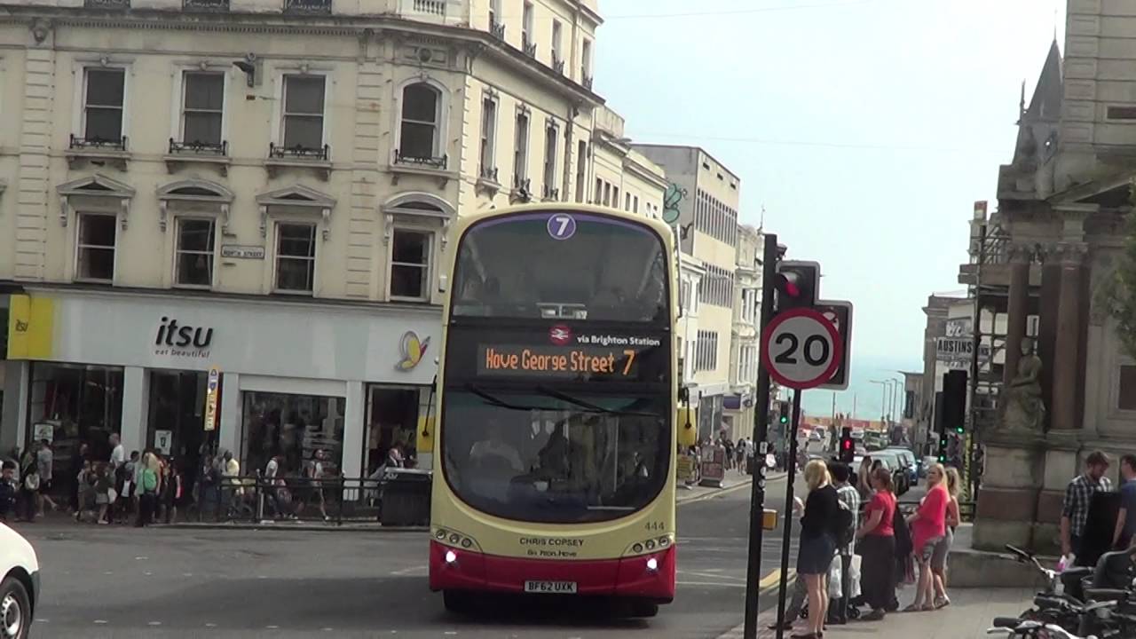 Brighton and Hove bus route 7 arriving at Clock Tower bus stop, 20th ...