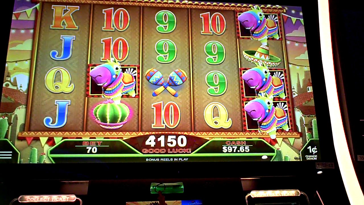 Pinatas Ole! Slot Machine Bonus - YouTube