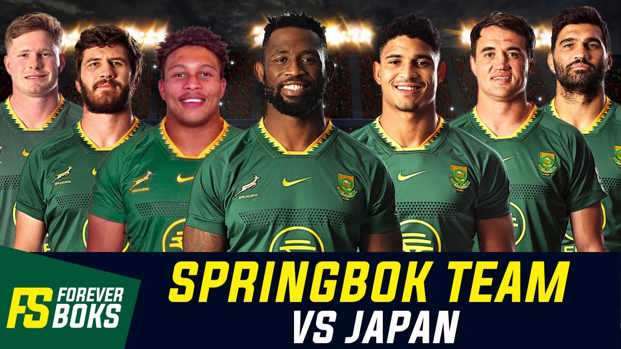 Springboks Team vs Japan | Springboks Team Announcement | Springboks ...