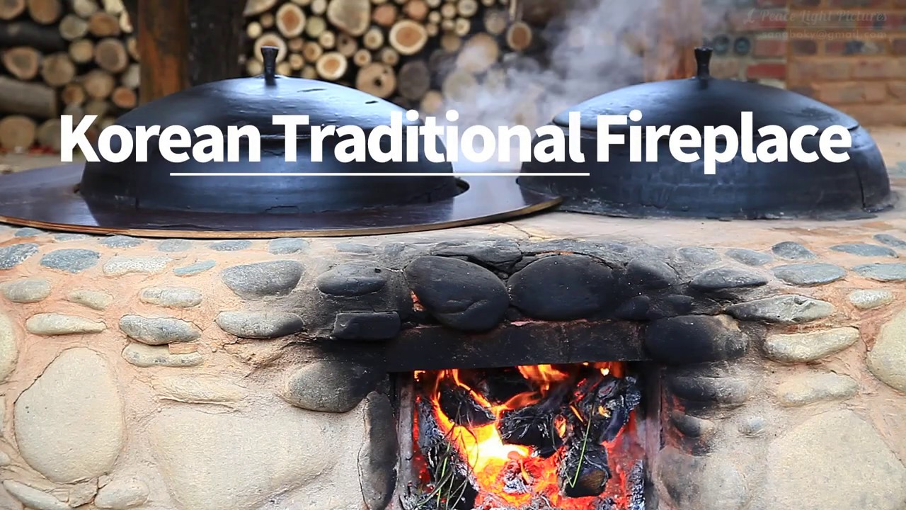 Relaxing Fireplace Sounds 5 hours | Burning Korean Traditional ...