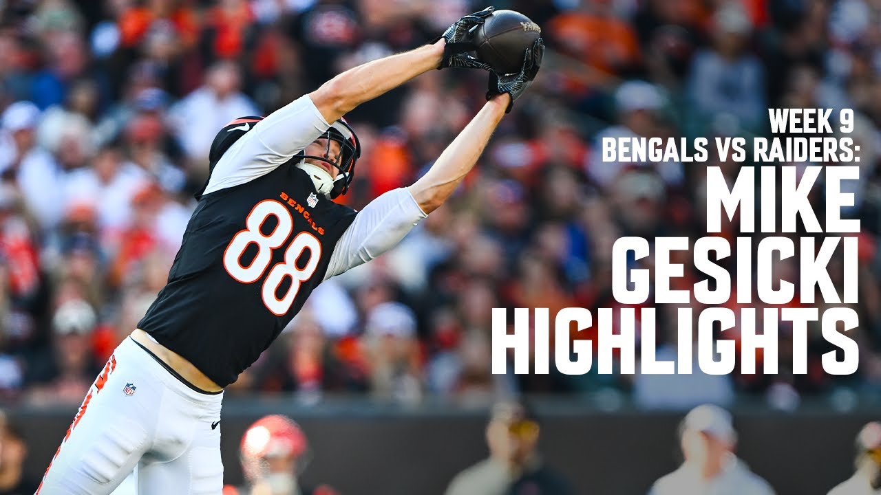 MIKE MANIA! Mike Gesicki HIGHLIGHTS vs Raiders | Week 9 - YouTube