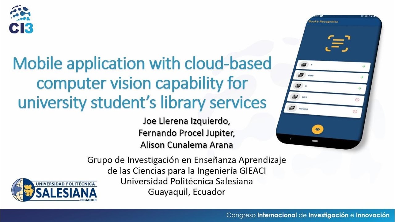 Paper 15 - Mobile application with cloud-based computer vision CONGRESO ...