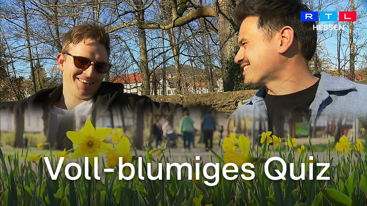 Wer hat den Durchblick - beim RTL Hessen Blumen-Quiz - YouTube