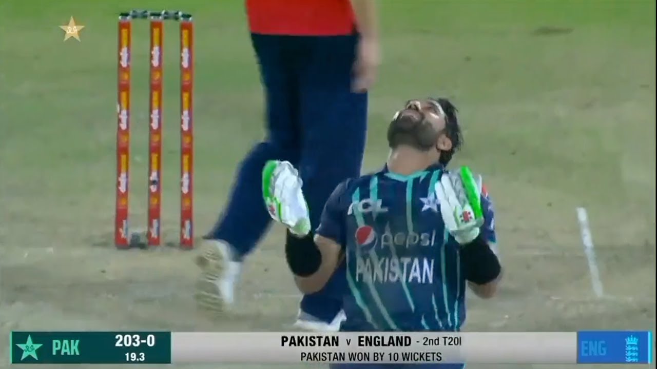 Watch, Rizwan Win Celebration in his own Style | babar azam battting vs ...