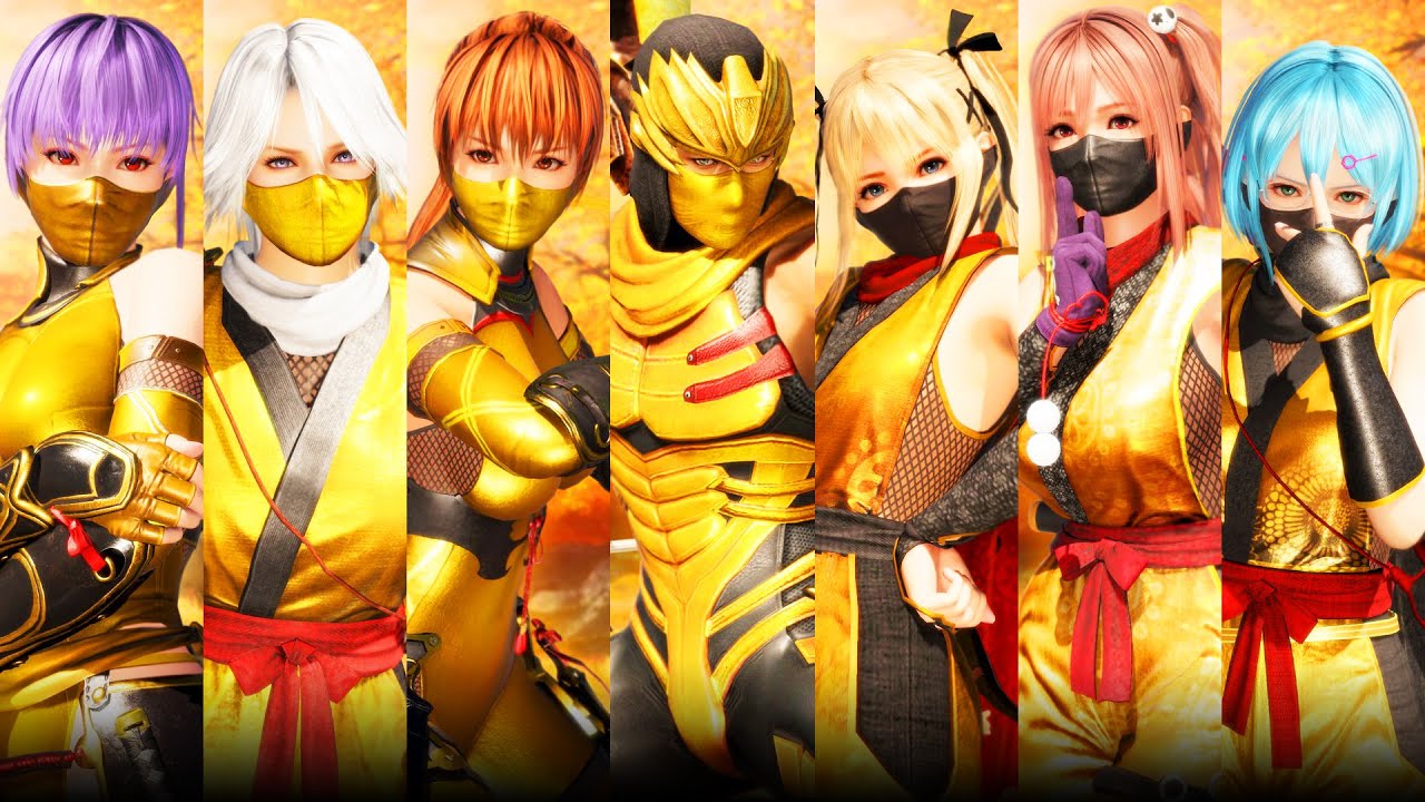 DOA6 - All Morphing Ninja Costumes and Break Blow Attacks (Momiji DLC ...