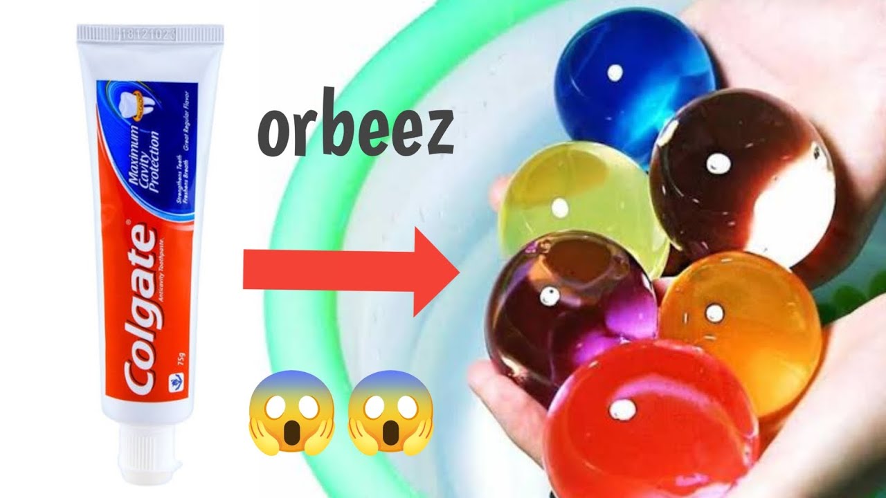 How to make orbeez with balloons & Toothpaste/DIY colourful waterballs ...