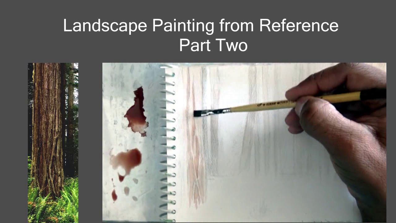 Landscape Painting From Reference Part Two - YouTube