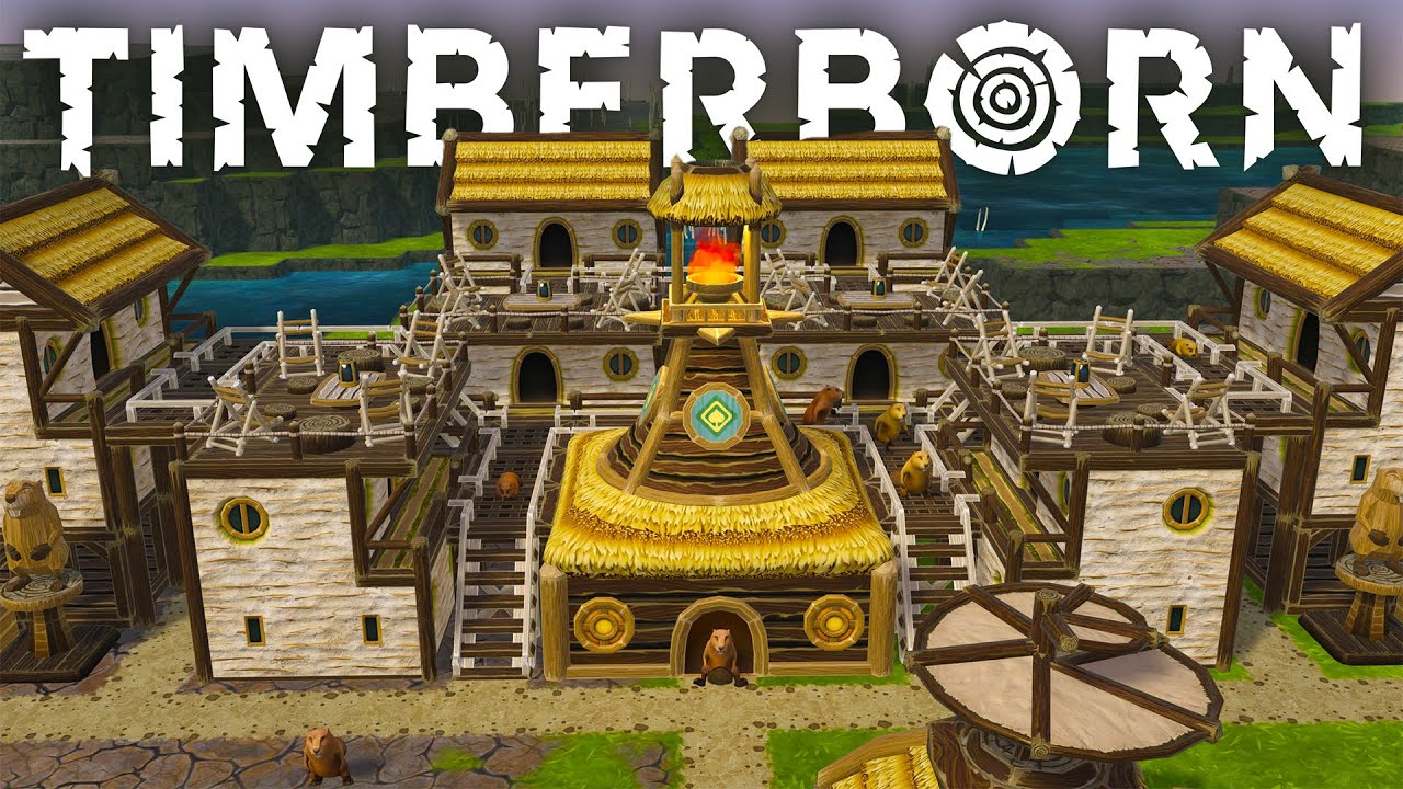 Making A Castle For The Beavers!! | Let's Play - Timberborn S9 E4 - YouTube