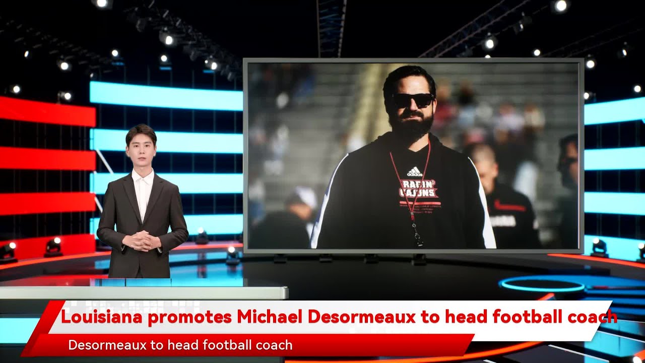 Louisiana promotes Michael Desormeaux to head football coach - YouTube