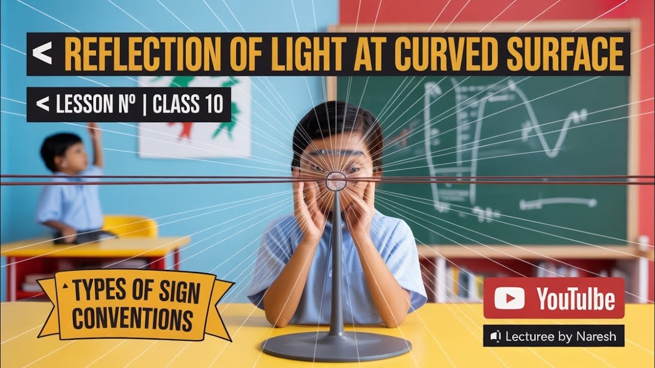 Reflection of light at curved surface sign conventions@ Naresh sir # ...