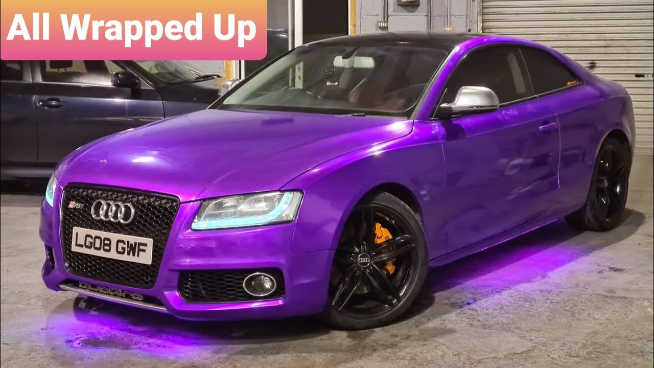 Audi S5 V8 Project- (Pt3) - How Hard Can It Be To wrap My Car. (pt2 of ...