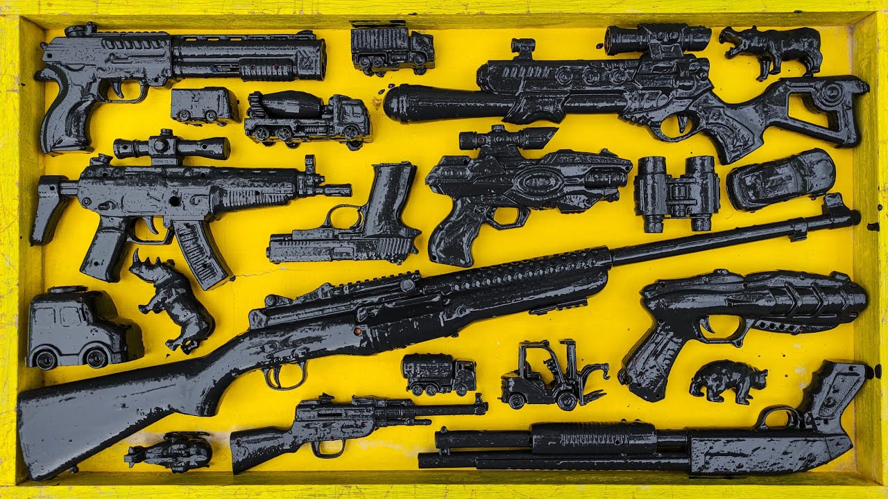 Wow!! Membersihkan Nerf Assault Rifle, Sniper Rifle, Nerf Gun, Shotgun ...