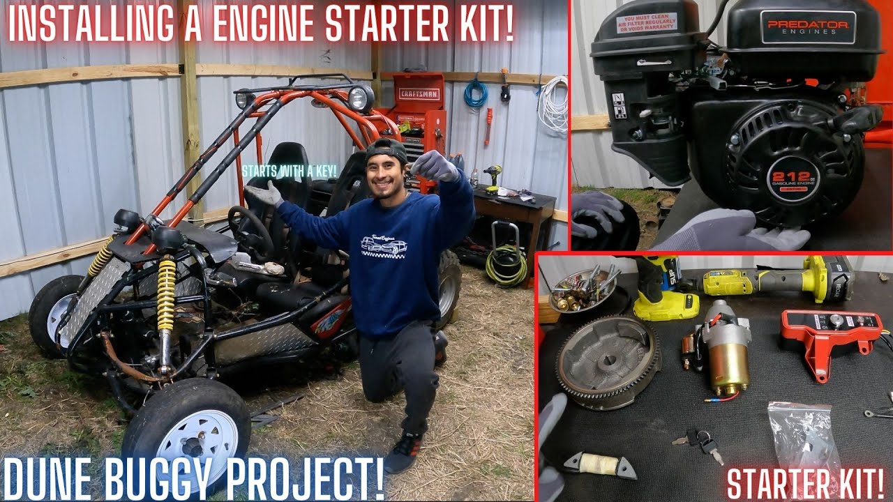 Installing a STARTER KIT on a PREDATOR 212cc ENGINE! (Starts with a key ...