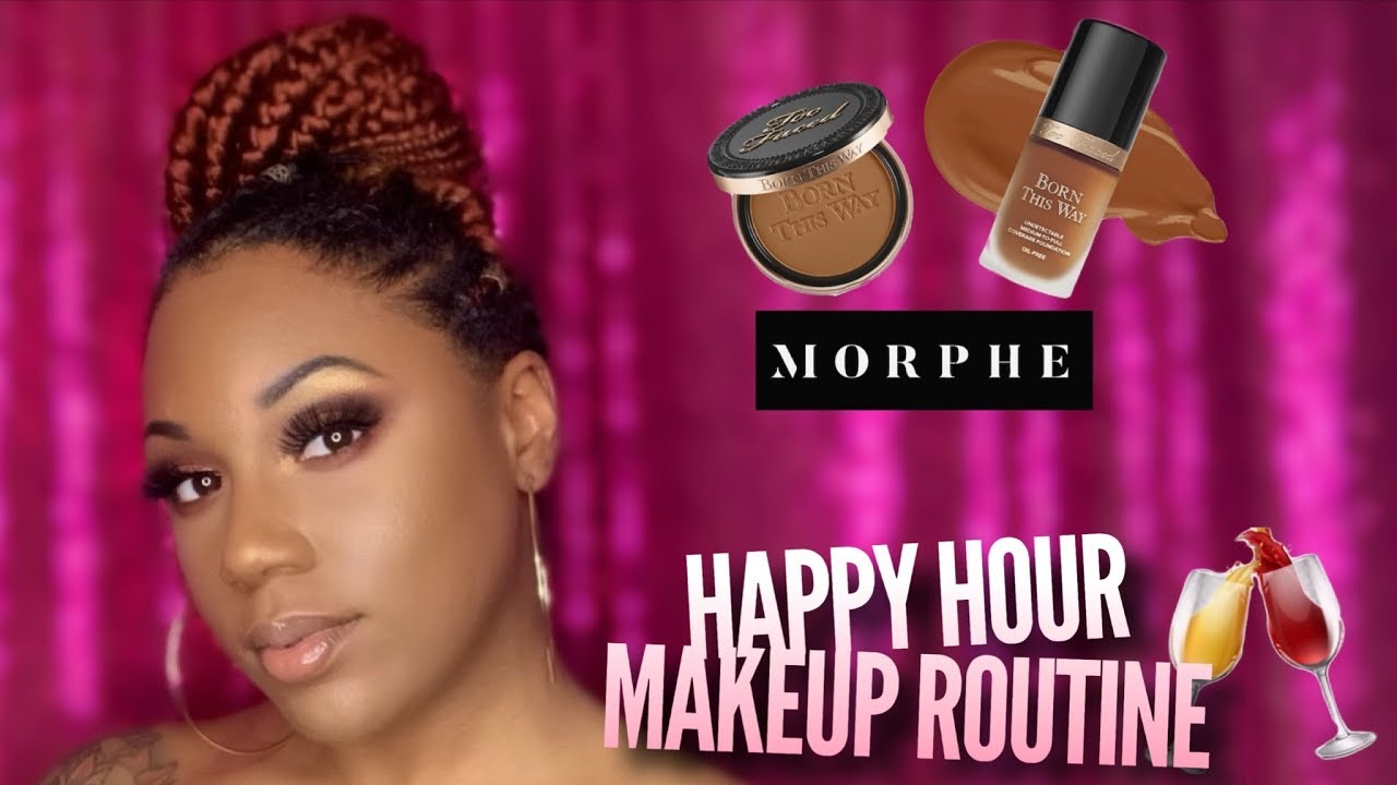 HAPPY HOUR MAKEUP LOOK | Using Morphe and Too Faced Products - YouTube