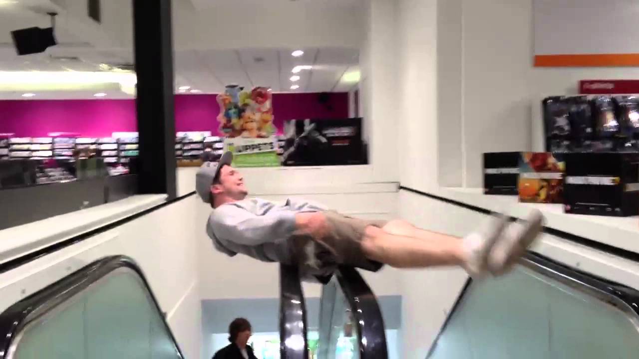 Best escalator plank EVER! MUST WATCH (hd version) - YouTube