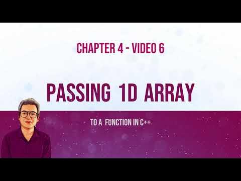 Passing 1D array to function in C++ | Anshuman Sharma | C++ for ...