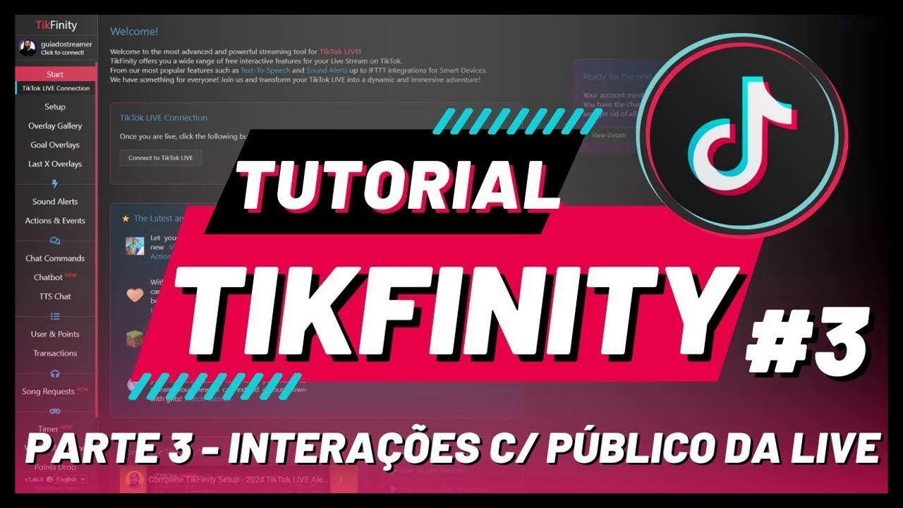 Tikfinity Como usar - PARTE 3 - Interagindo com os espectadores da Live ...