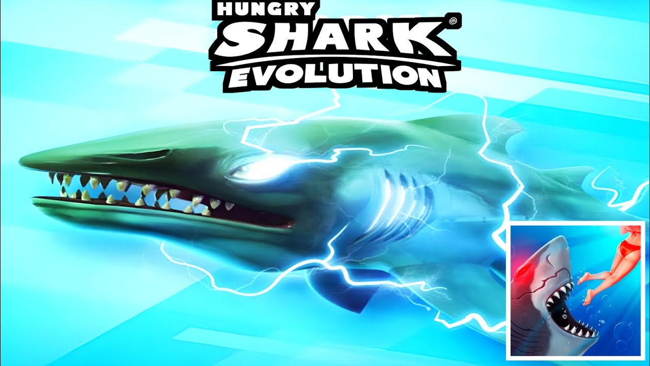 HIUNYA BISA MENGELUARKAN LISTRIK - Hungry Shark Evolution GAMEPLAY ...