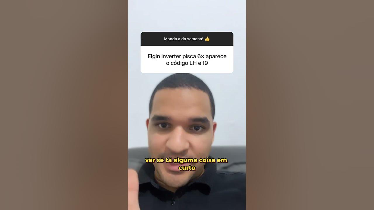 Elgin dando código de erro LH e F9. O que fazer? #AME - YouTube