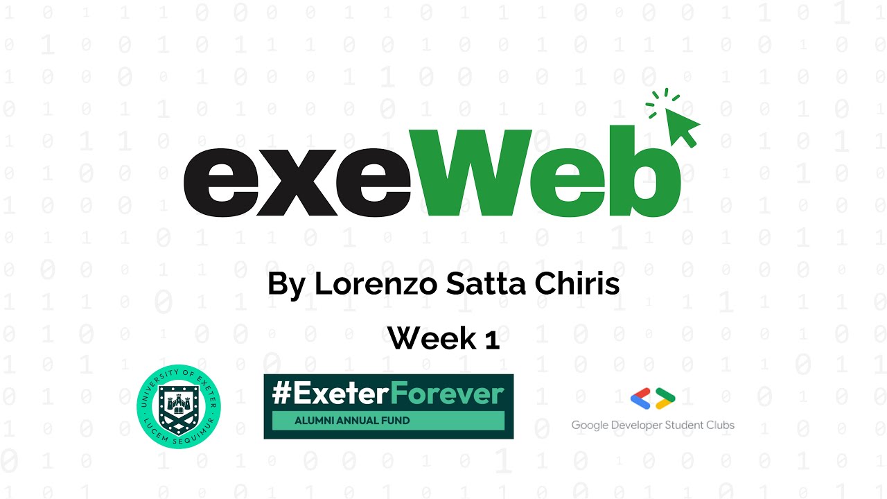 Web Development: The Frontend (ExeWebDev Week 1) - YouTube