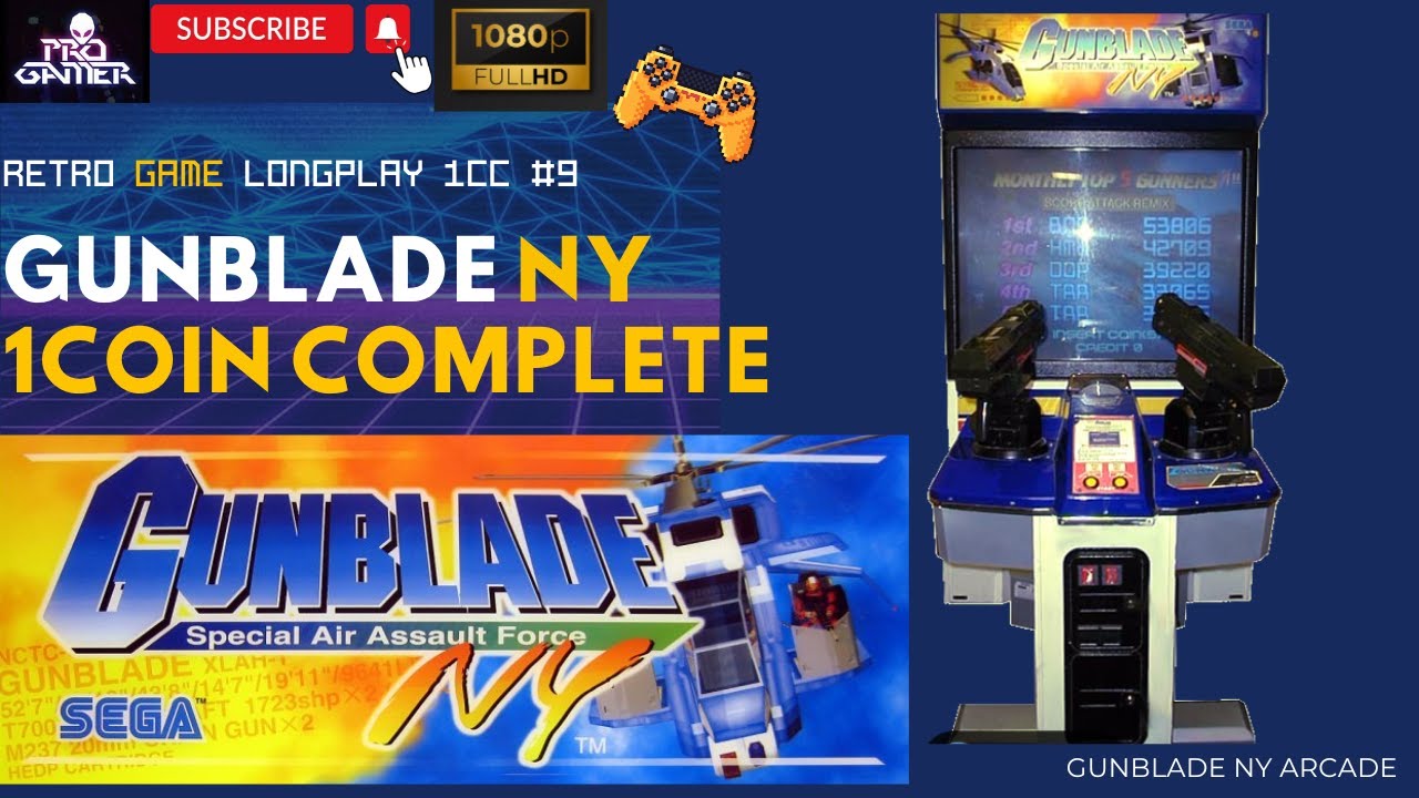 Gunblade NY / SEGA Arcade 1cc Complete - YouTube