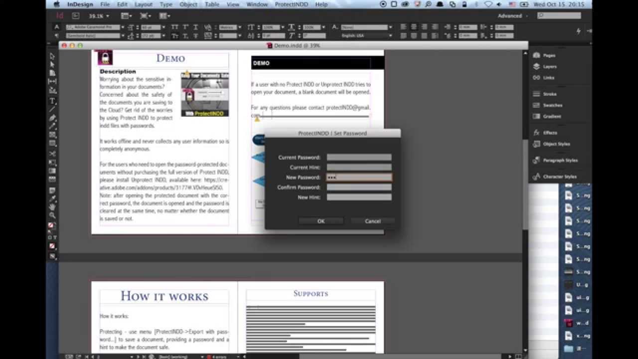 ProtectINDD - Set a password to your Adobe InDesign document - keep ...