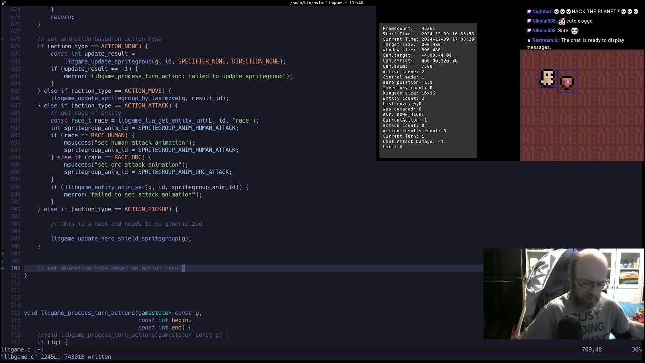 Oldschool ARPG Dev | Combat | #raylib #gamedev #coding #linux - YouTube