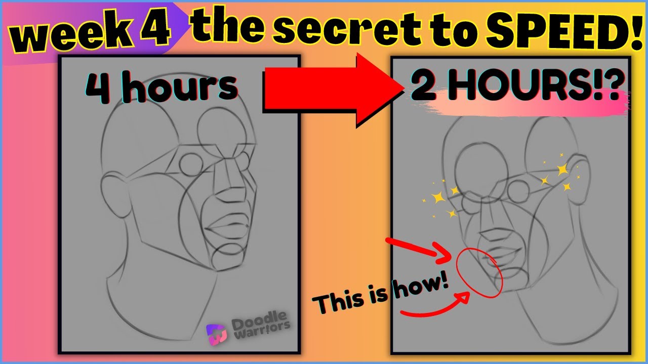 I Discovered The Secret To Drawing FAST | Week 4 - YouTube