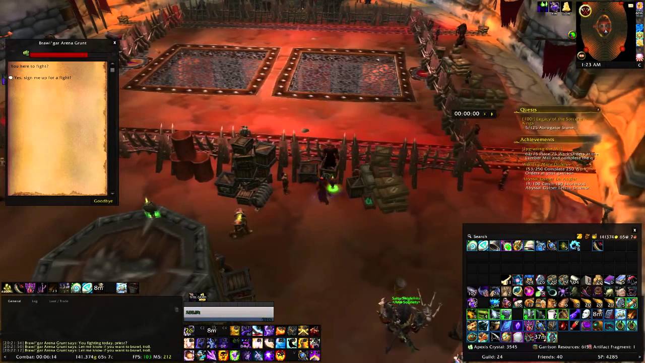 WoW WoD: Brawlers Guild S2 Rank5 Meatball as ilvl634 Spriest! - YouTube