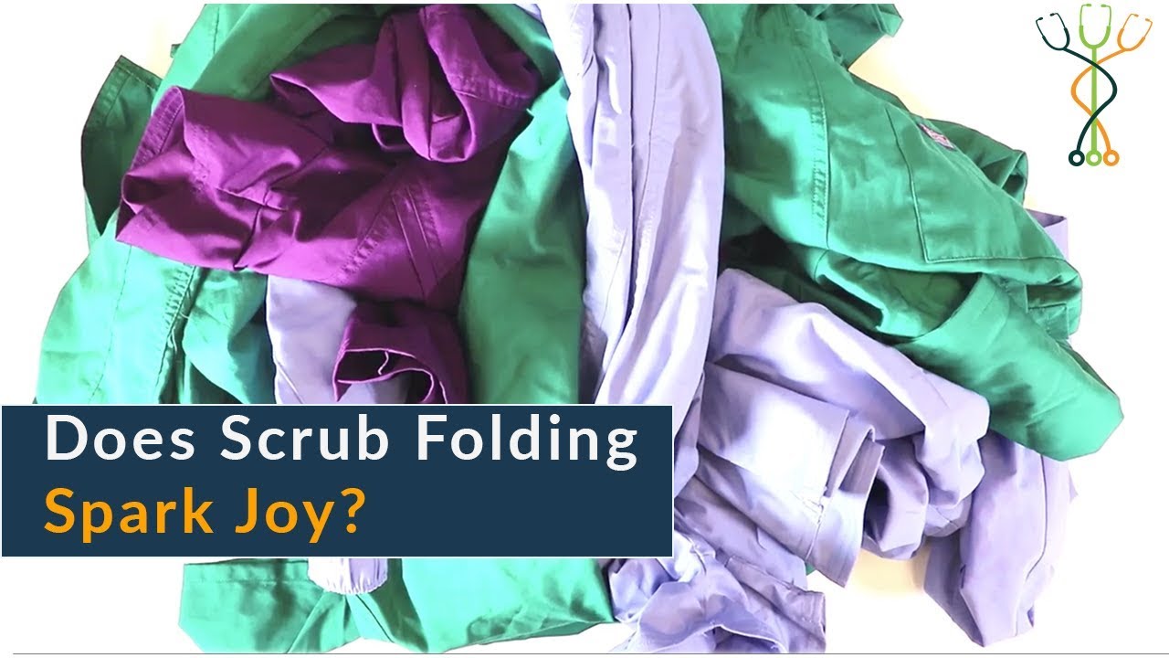 Folding Scrubs Using The Marie Kondo Method! - YouTube