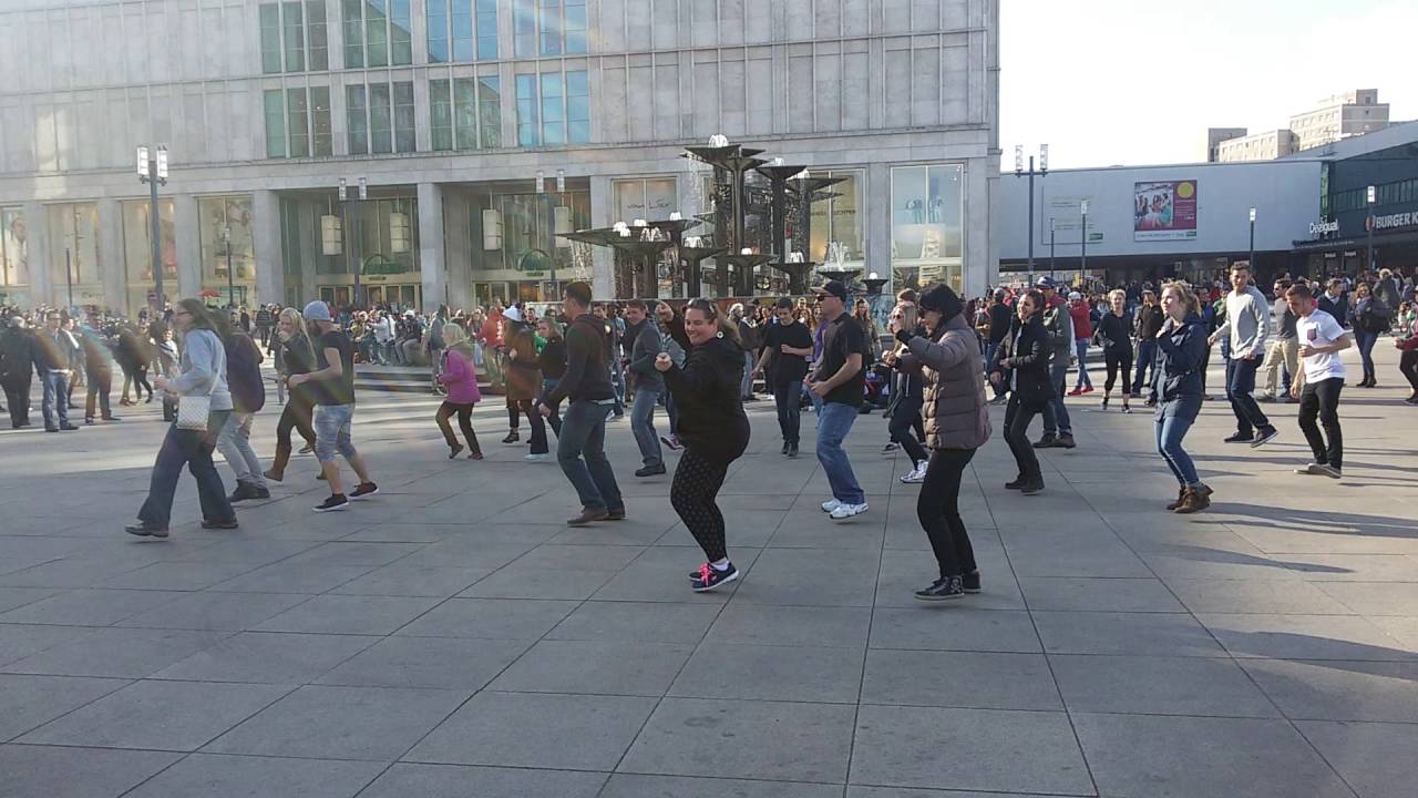 Dancing in Berlin Alexander Platz - YouTube