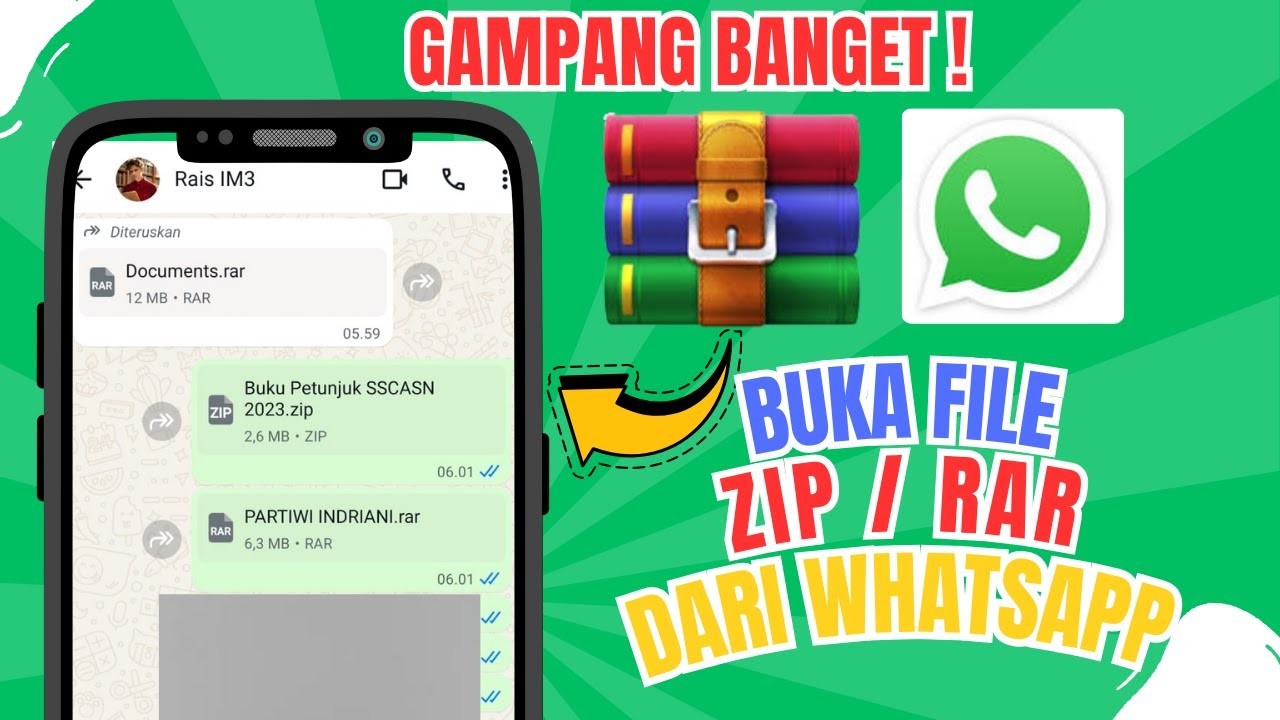 Mudah Banget ! Cara Buka File RAR dan ZIP dari Whatsapp - YouTube