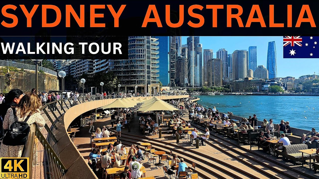 Sydney Australia Virtual Walking Tour - Opera House to Central Station ...