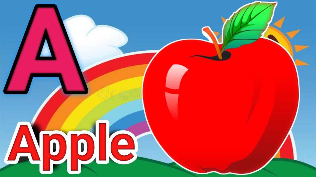 abcd alphabets,a for apple, nursery rhymes, with children,abcde write ...