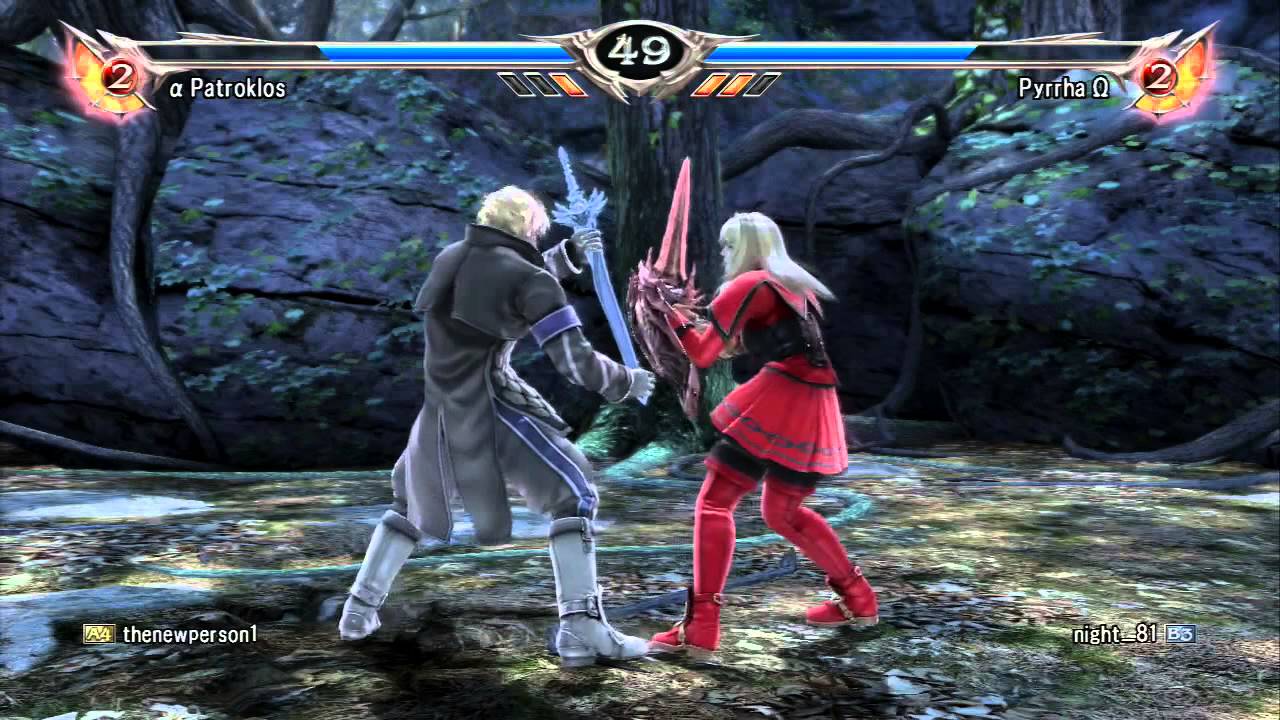 Alpha Patroklos vs Pyrrha Omega (night_81) [Soul Calibur V Player Match ...