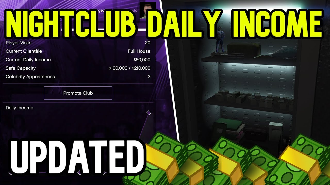 Gta 5 Nightclub Daily Income Guide - Nightclub Popularity Income - YouTube