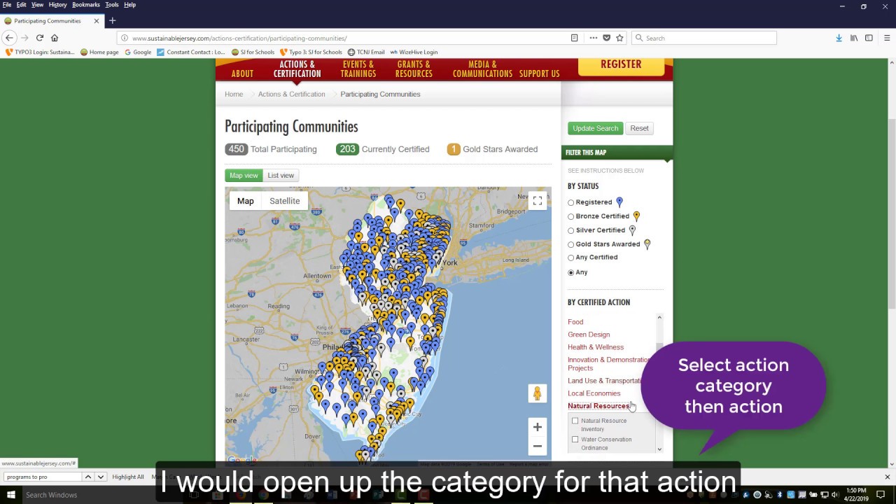 How to Use Participating Communities Map - YouTube