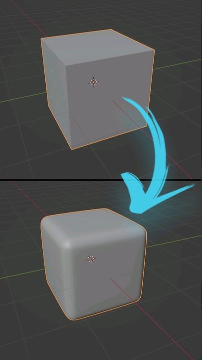 How to make round corners of cube in Blender, bevel modifier #blender #3d #cgian - YouTube