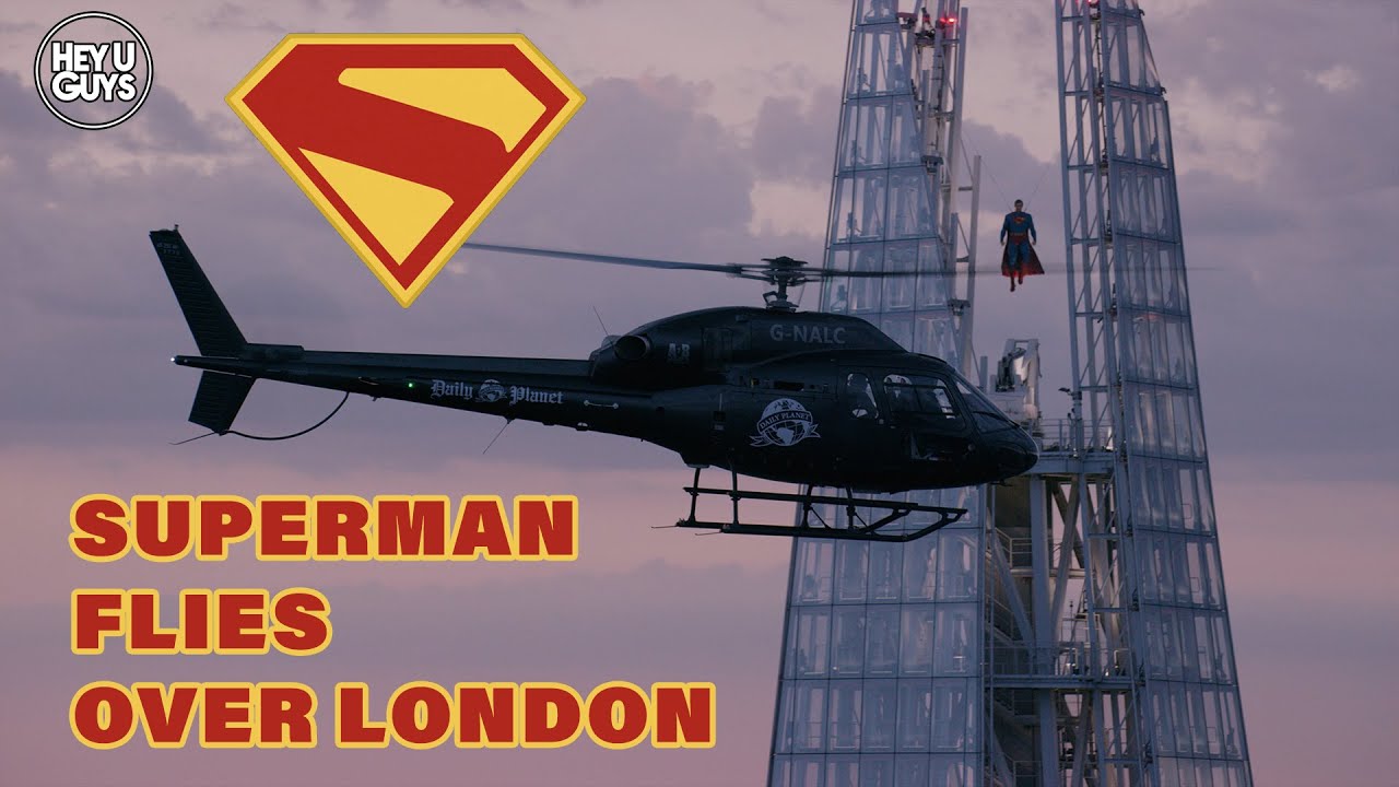 Superman Flies over London! #theshard #Superman - YouTube