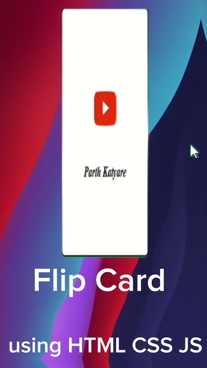 🔥 Ultimate Flip Card #coding #htmlcssjavascript #webdesign - YouTube