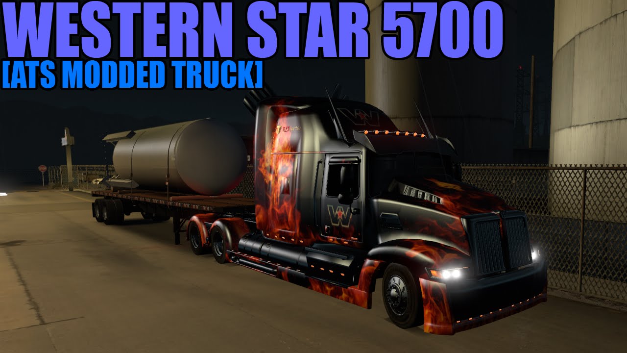 American Truck Simulator - Western Star 5700 Modded Truck - YouTube