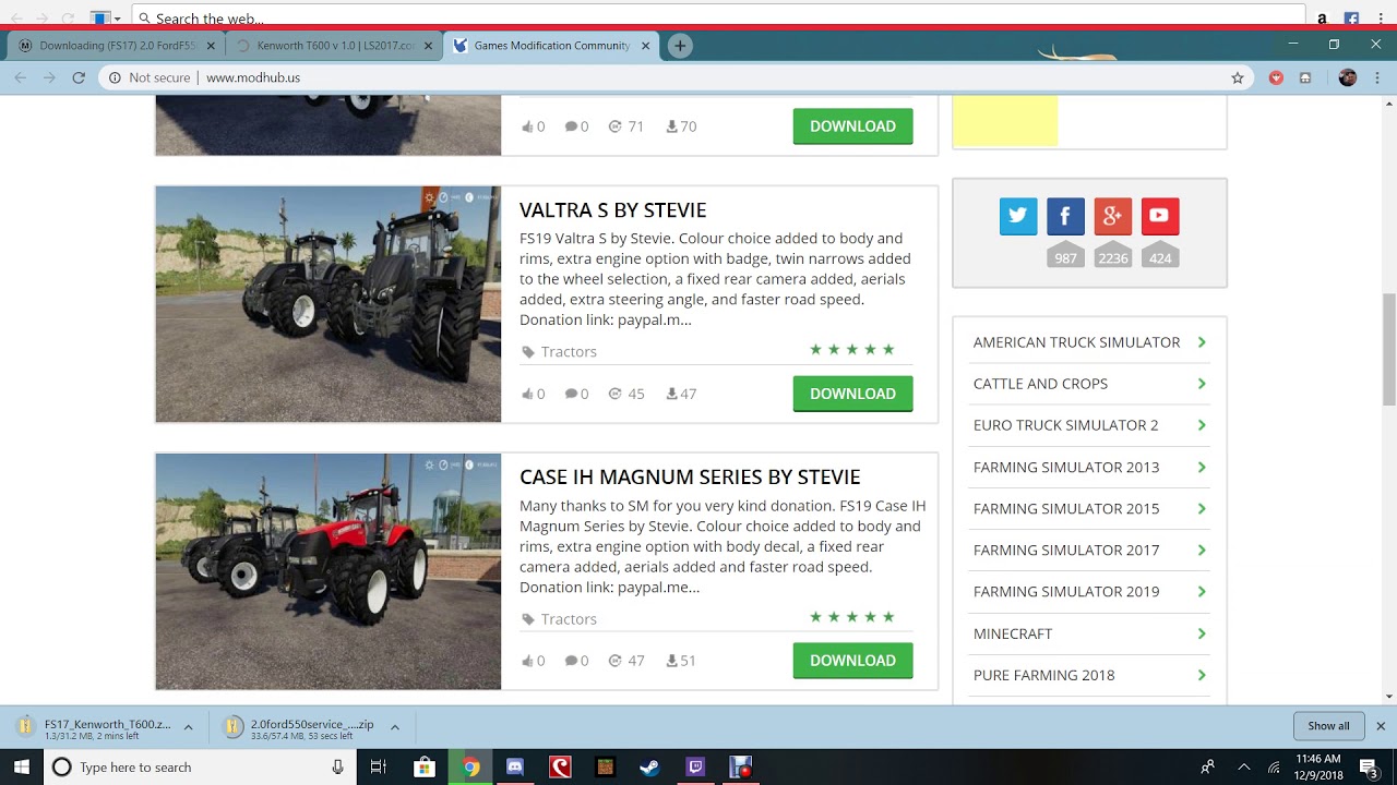 really good modding websites for farm sim 17 and how download them into ...